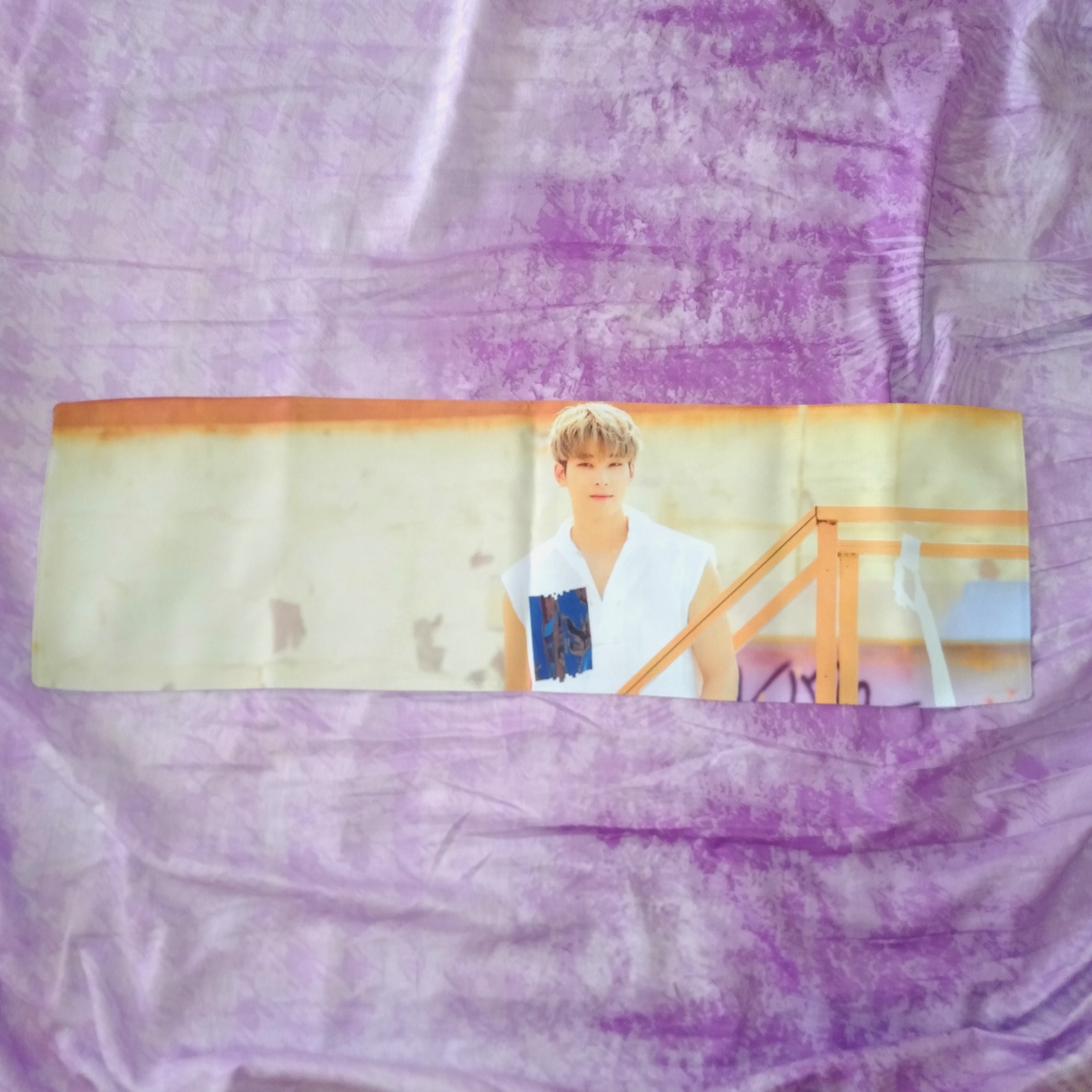 SEVENTEEN Jeonghan, Wonwoo Peach Twill Cloth Hand Banner 23x7 (Fanmade ...