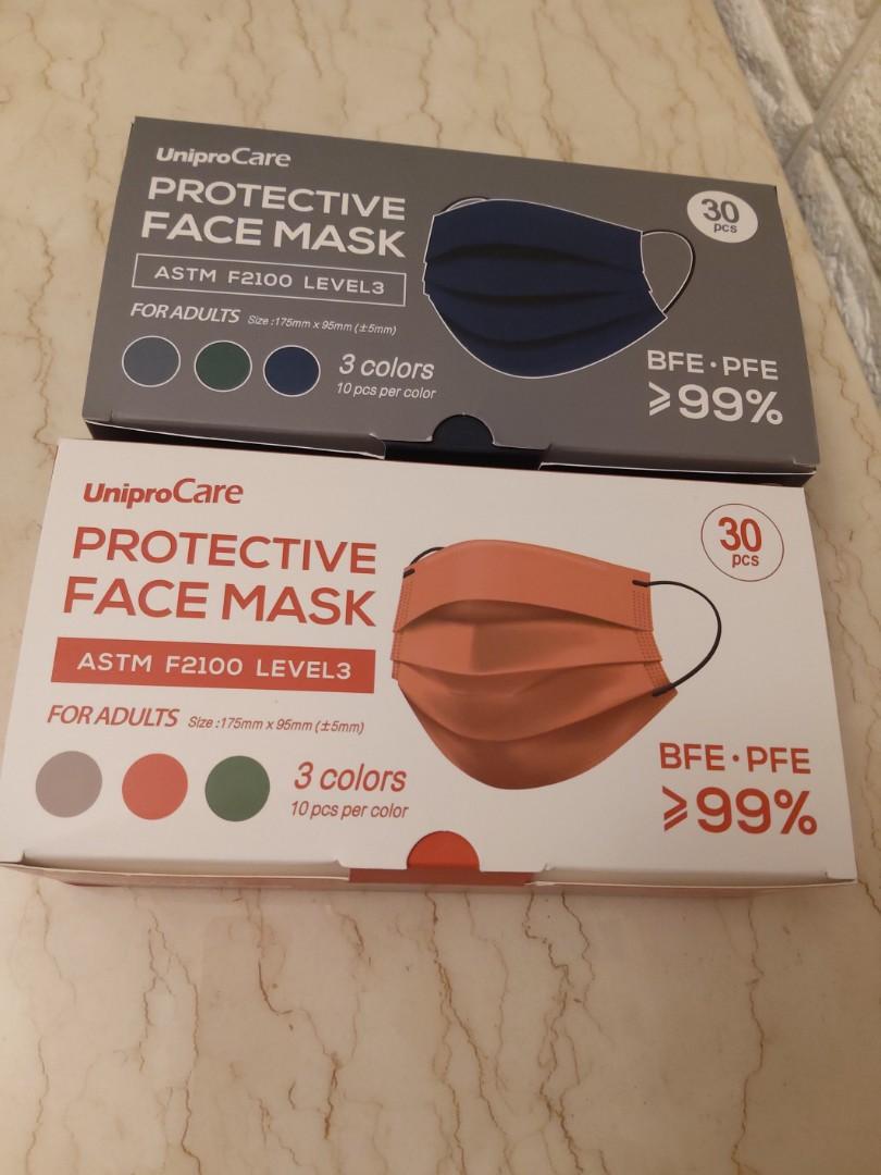 UniproCare Level 3口罩, 健康及營養食用品, 口罩、面罩 - Carousell