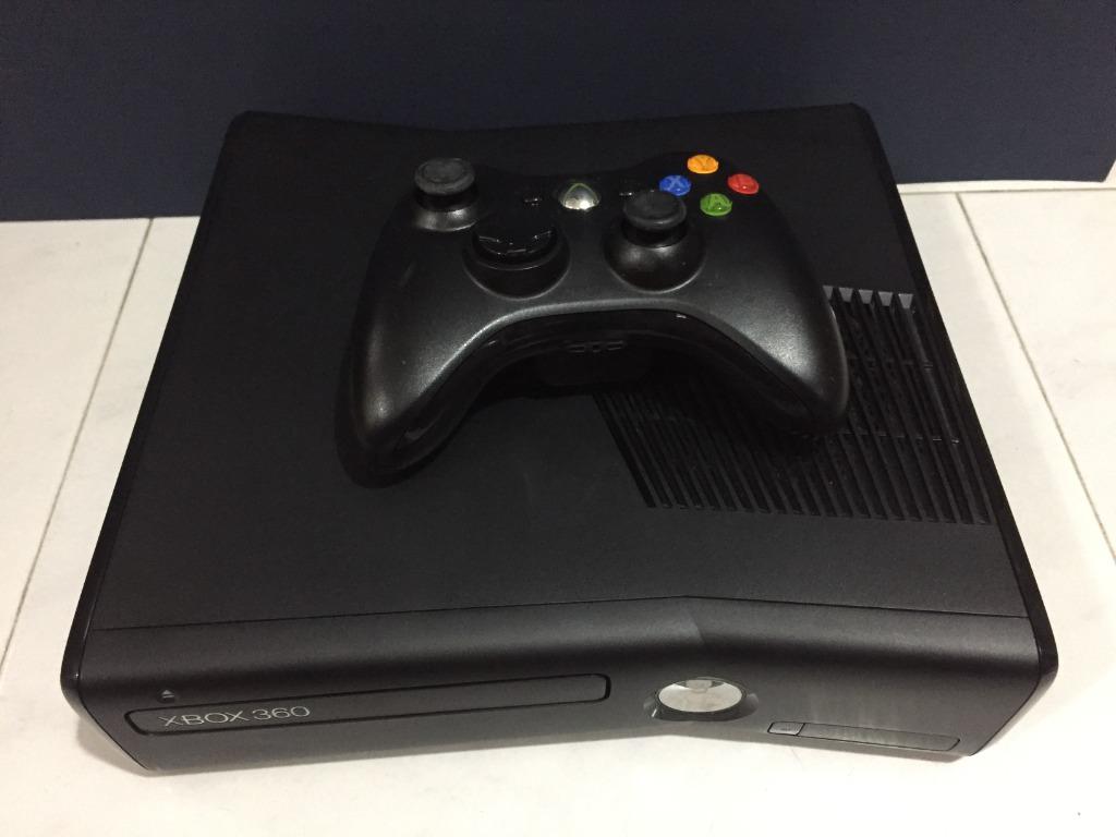 Xbox 360 Slim Console With Wireless Controller, Video Gaming, Video ...
