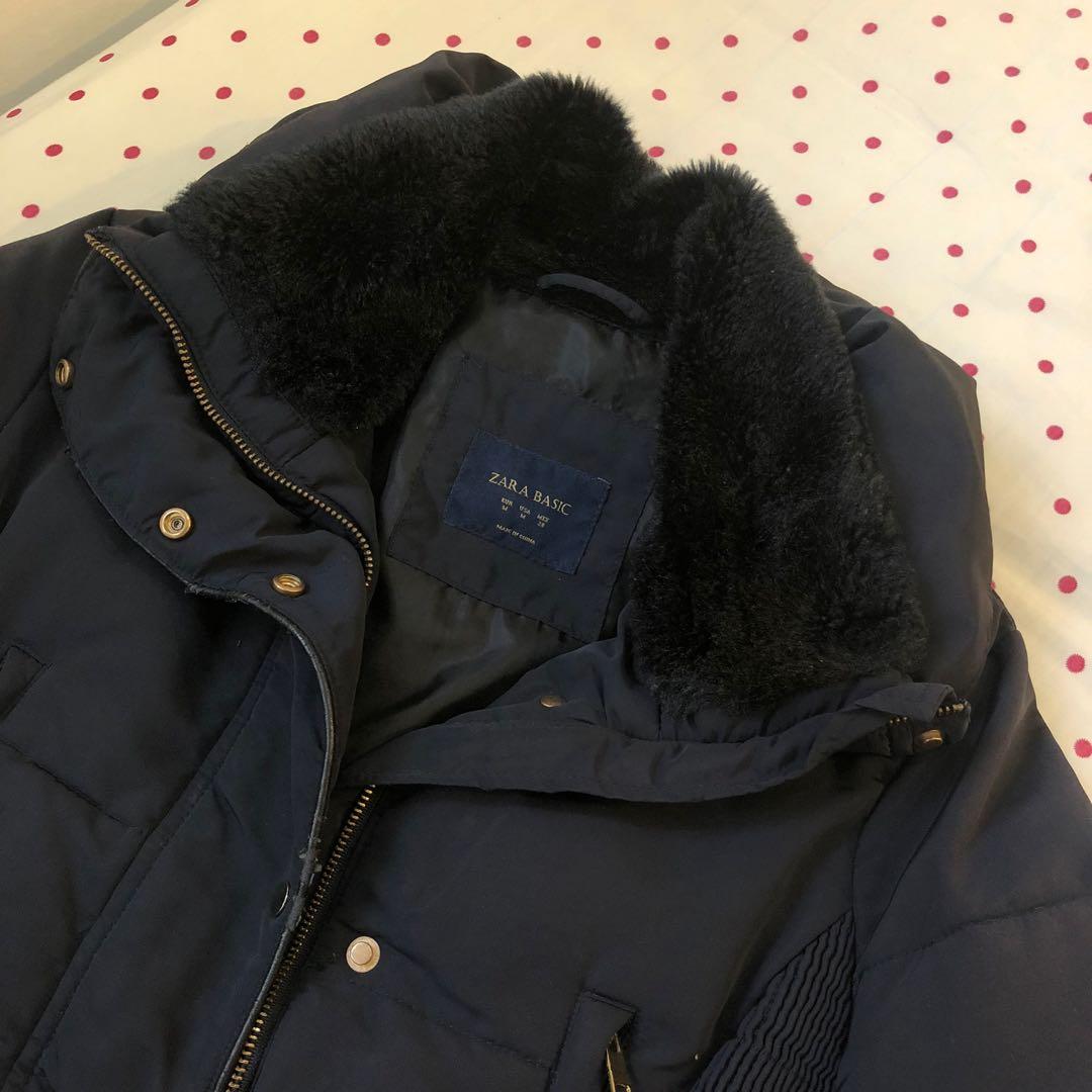 ZARA BASIC Puffer Jacket in Black, Women's Fashion, Coats, Jackets and ...