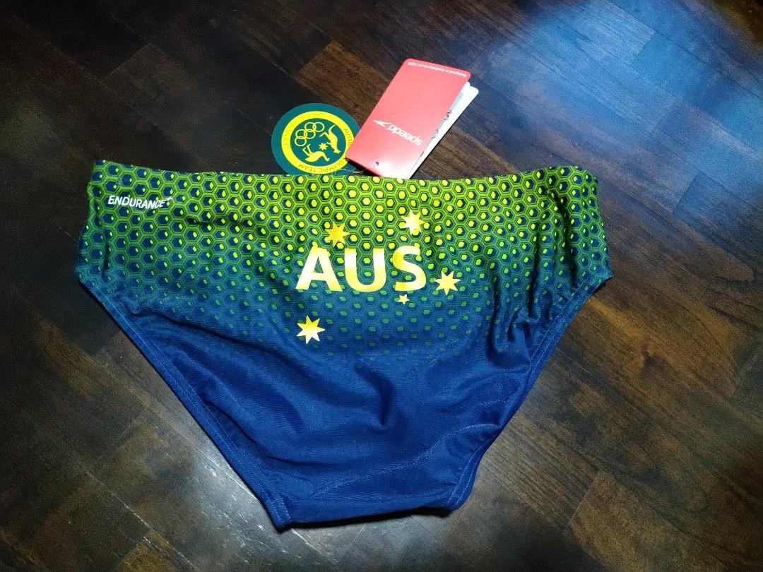 Australia Olympic Team Men's Swimsuit Speedo Brief Tokyo Olympics 2020 ...