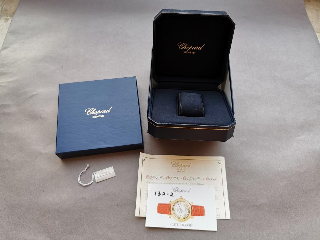 Authentic CHOPARD Complete set Watch Box, Men's Fashion, Watches ...