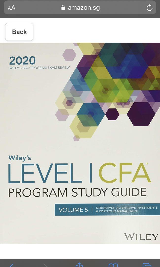 Wiley CFA Level 1 study guide book (2020 Lvl 1 Vol 1-5) , Hobbies ...