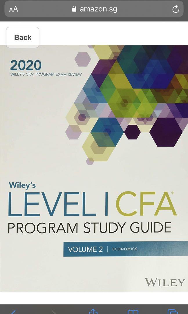 Wiley CFA Level 1 study guide book (2020 Lvl 1 Vol 1-5) , Hobbies & Toys, Books & Magazines ...
