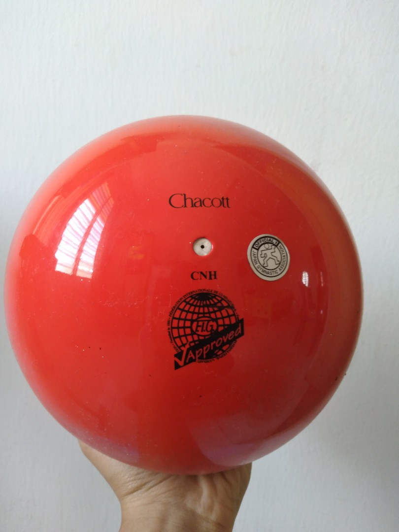 Chacott Porfessional Rhythmic Gymnastics Ball 185mm Red, Sports ...