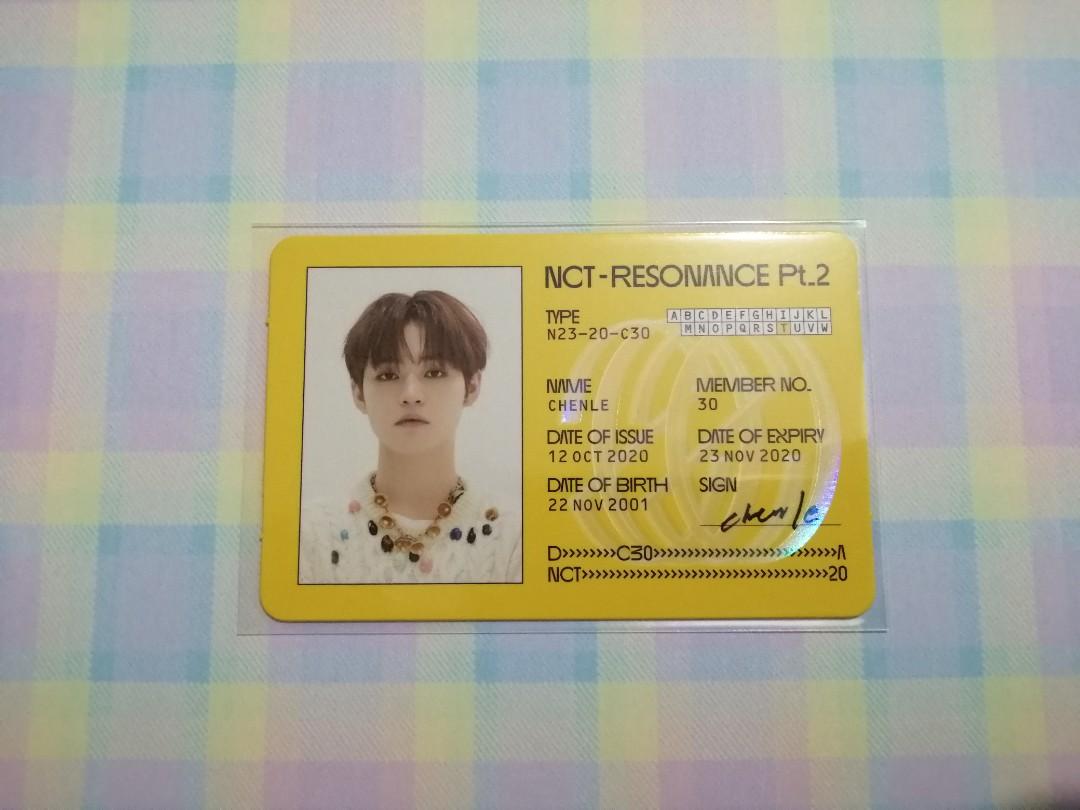 chenle id card, Hobbies & Toys, Memorabilia & Collectibles, K-Wave on ...