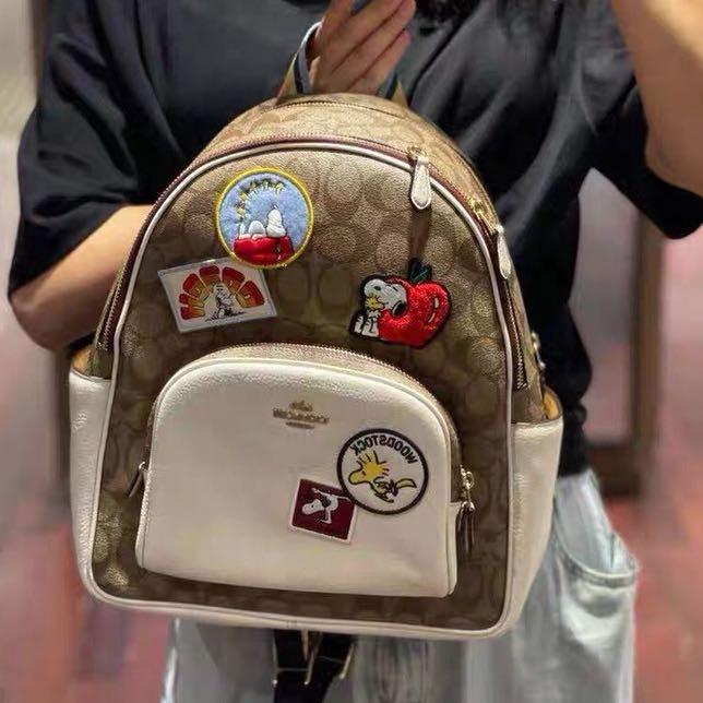 Coach X Snoopy Backpack, Women's Fashion, Bags & Wallets, Backpacks on ...