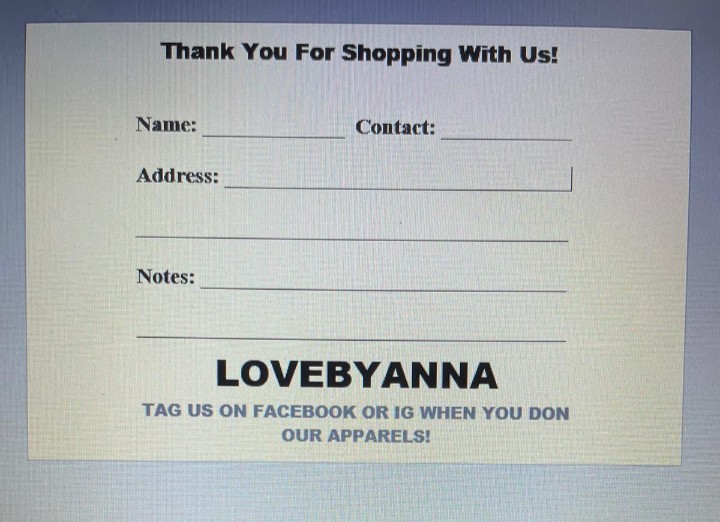 Customised Courier Label, Everything Else on Carousell