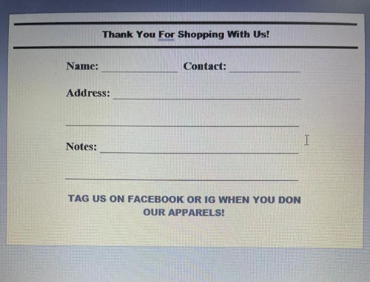 Customised Courier Label, Everything Else on Carousell