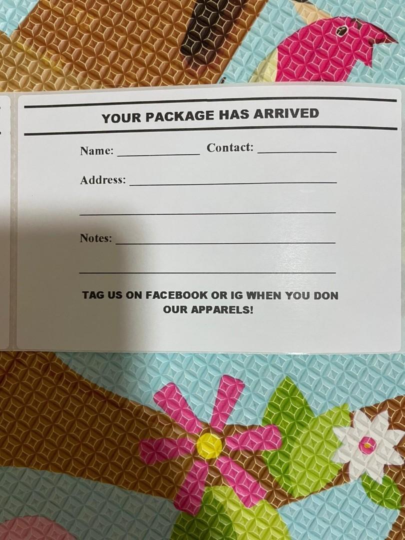 Customised Courier Label, Everything Else on Carousell