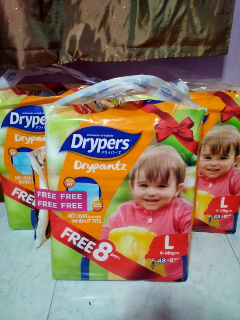 Drypers Pull Up L size, Babies & Kids, Bathing & Changing, Diapers ...