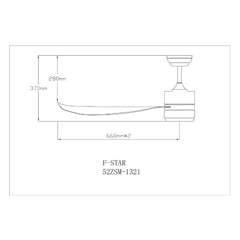 FANCO F-STAR DC Motor Ceiling Fan with 3 Tone LED Light Kit and Remote ...