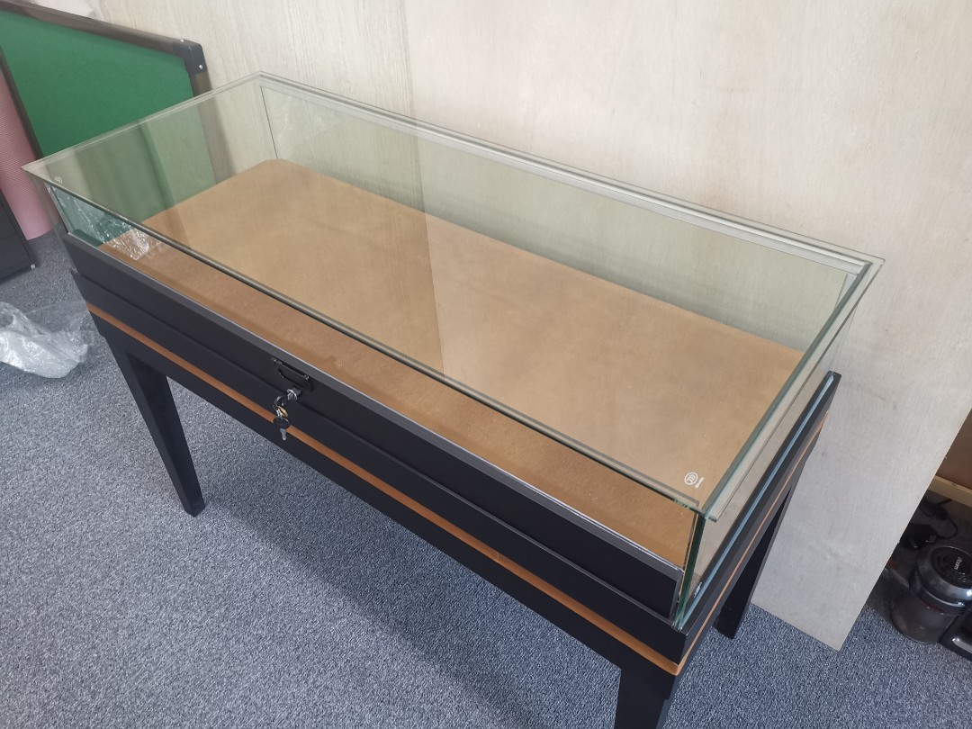 Glass display counter, Furniture & Home Living, Furniture, Shelves ...