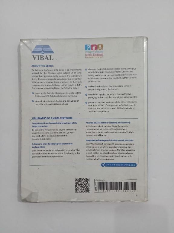 Grade 9 We Celebrate God's Love VIBAL Textbook, Hobbies & Toys, Books & Magazines, Textbooks on ...