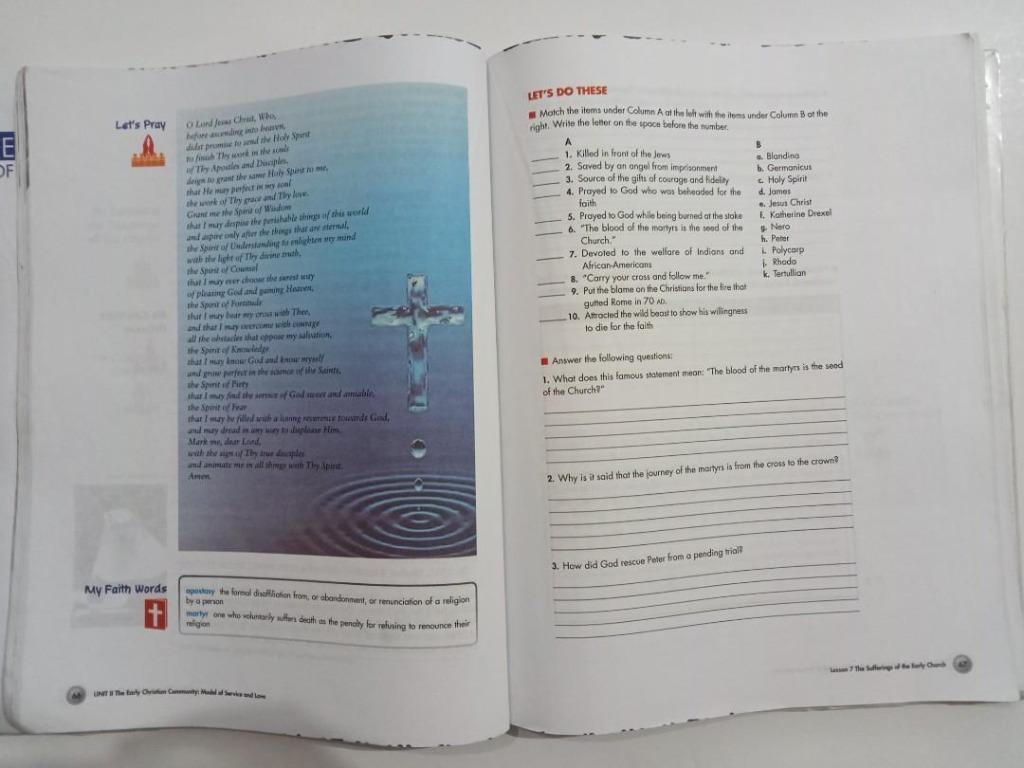 Grade 9 We Celebrate God's Love VIBAL Textbook, Hobbies & Toys, Books & Magazines, Textbooks on ...