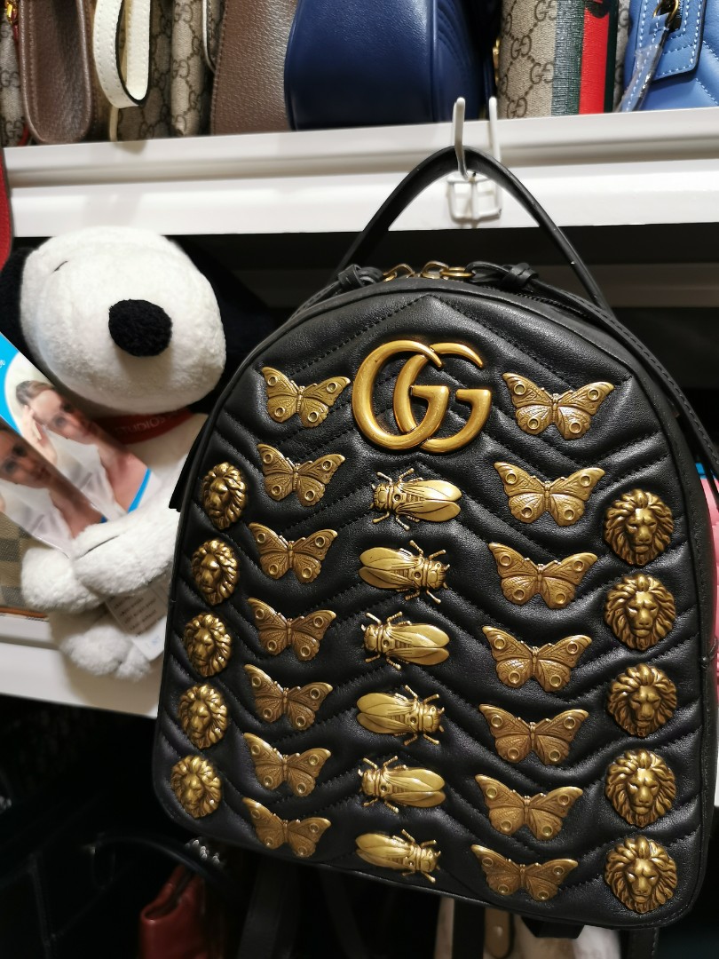 Gucci insect backapck, Women's Fashion, Bags & Wallets, Backpacks on ...