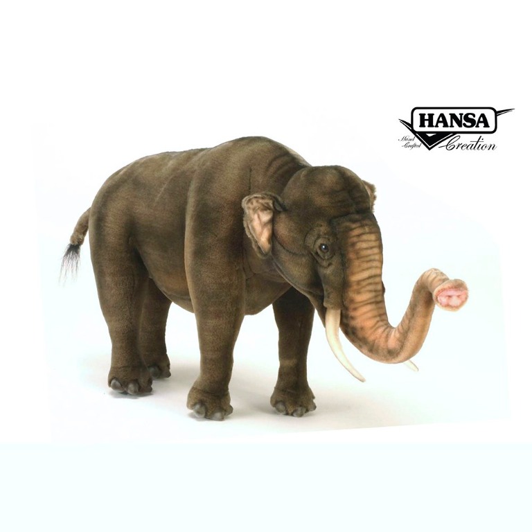 Hansa Elephant Asian Standing 19 Inches, Hobbies & Toys, Toys & Games ...