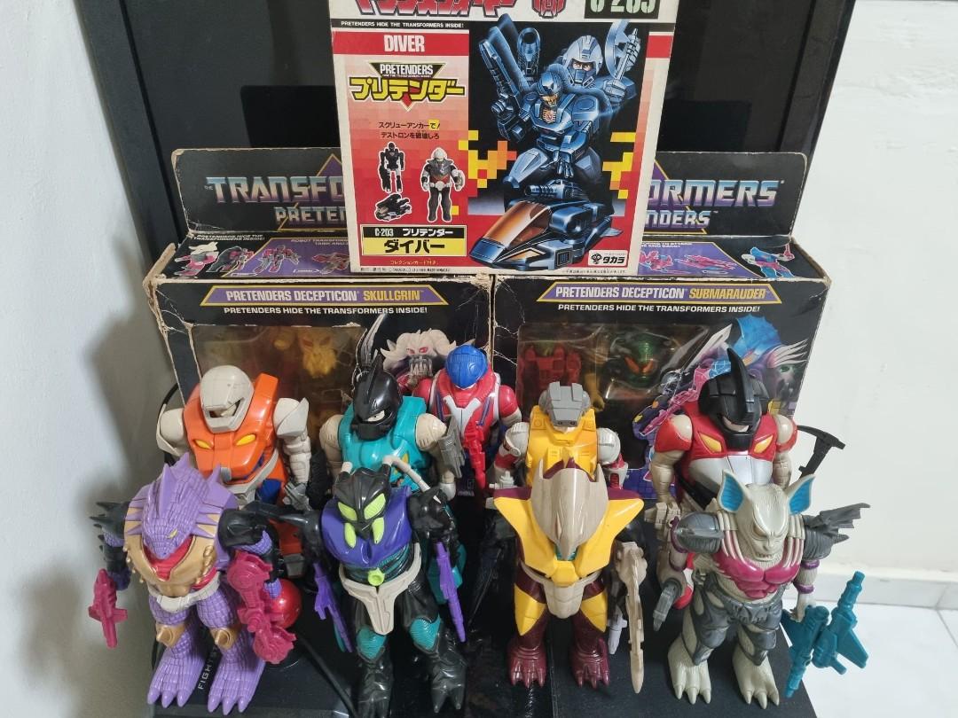 Hasbro and Takara Transformer Pretender set of twelve, Hobbies & Toys ...