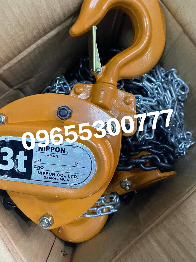 HEAVY DUTY JAPAN CHAIN BLOCK, Commercial & Industrial, Industrial ...