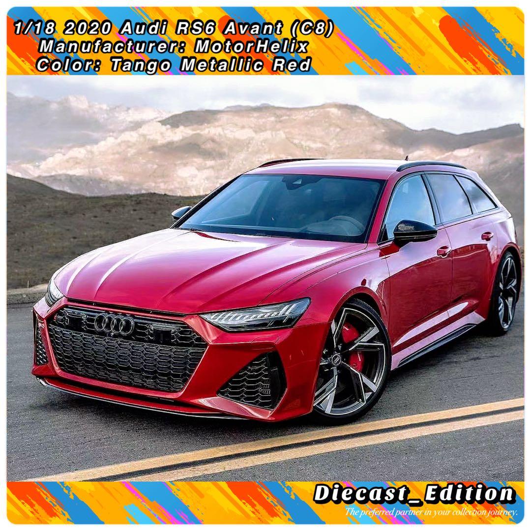 1/18 Audi RS6 Avant (Tango Red Metallic) Model Car , Hobbies & Toys ...