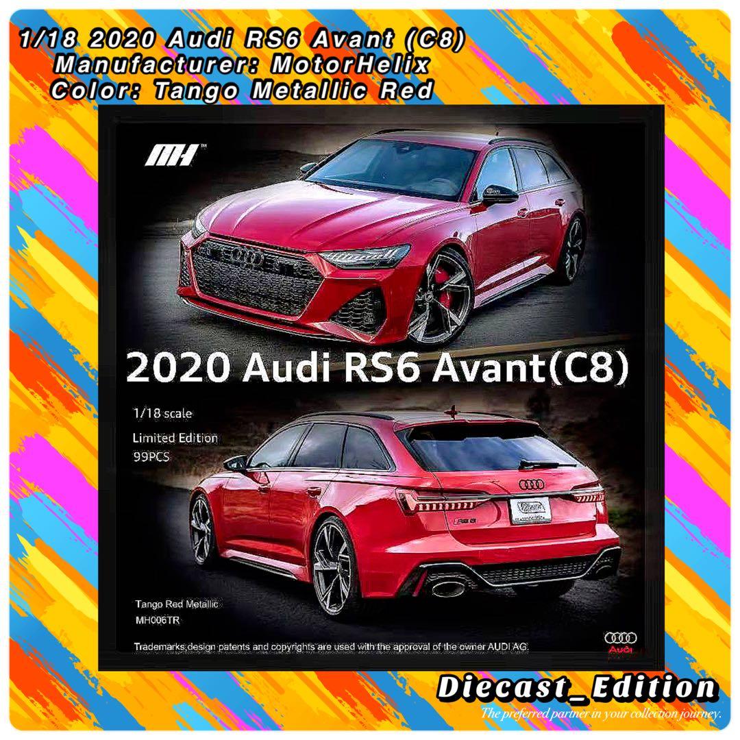 1/18 Audi RS6 Avant (Tango Red Metallic) Model Car , Hobbies & Toys ...