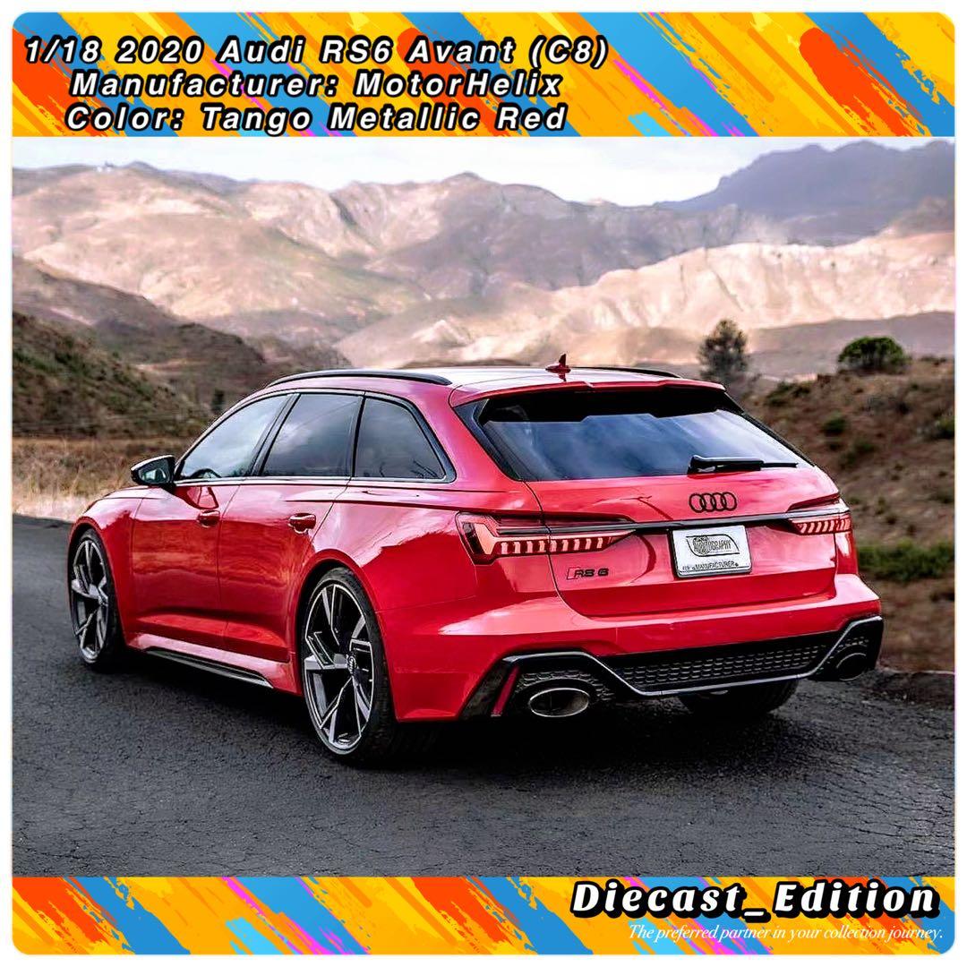1/18 Audi RS6 Avant (Tango Red Metallic) Model Car , Hobbies & Toys ...