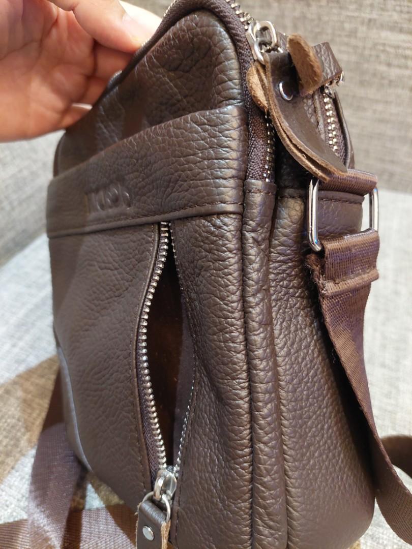 Hickok Leather Sling Bag, Men's Fashion, Bags, Sling Bags on Carousell