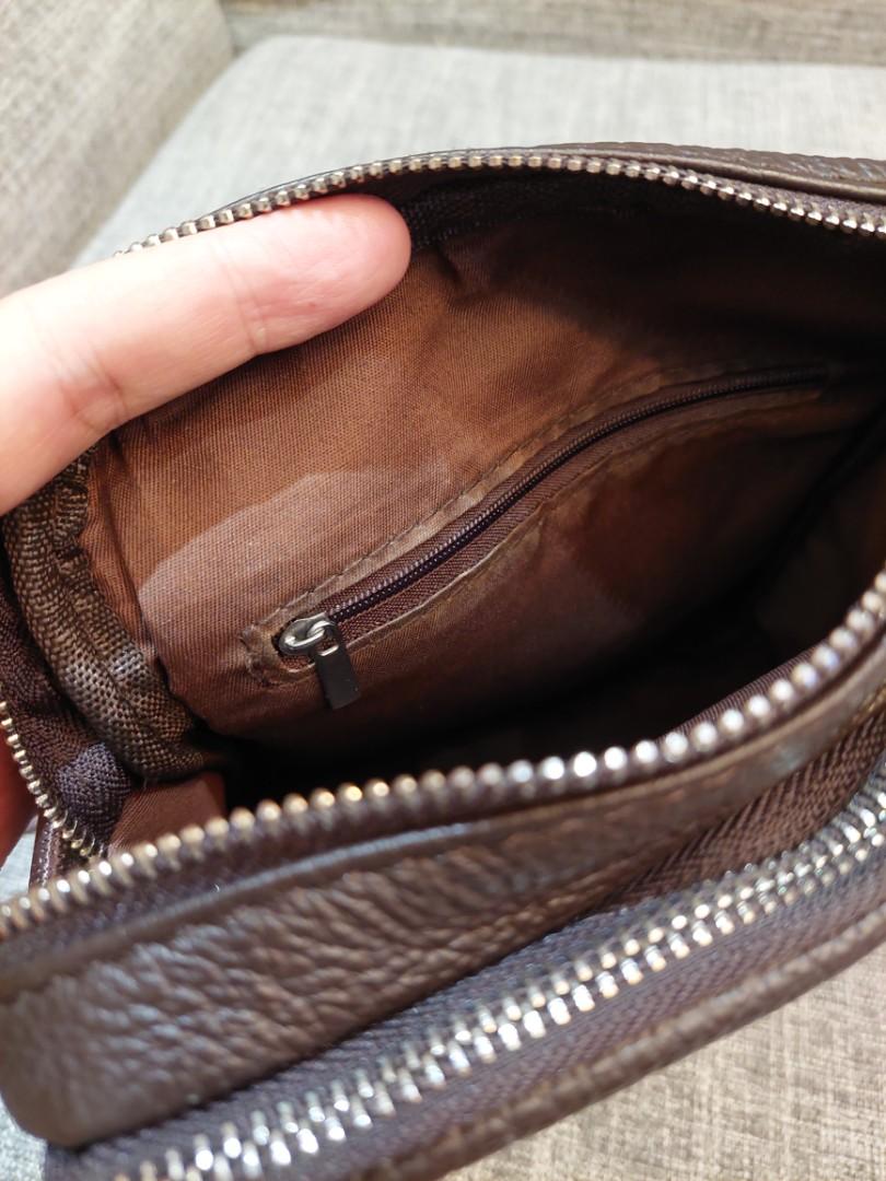 Hickok Leather Sling Bag, Men's Fashion, Bags, Sling Bags on Carousell