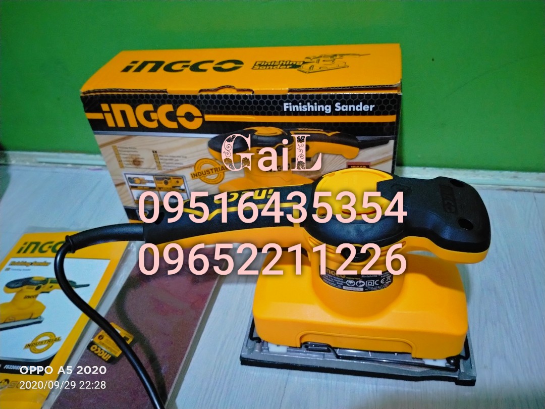 INGCO 320W Finishing Sander, Commercial & Industrial, Construction ...