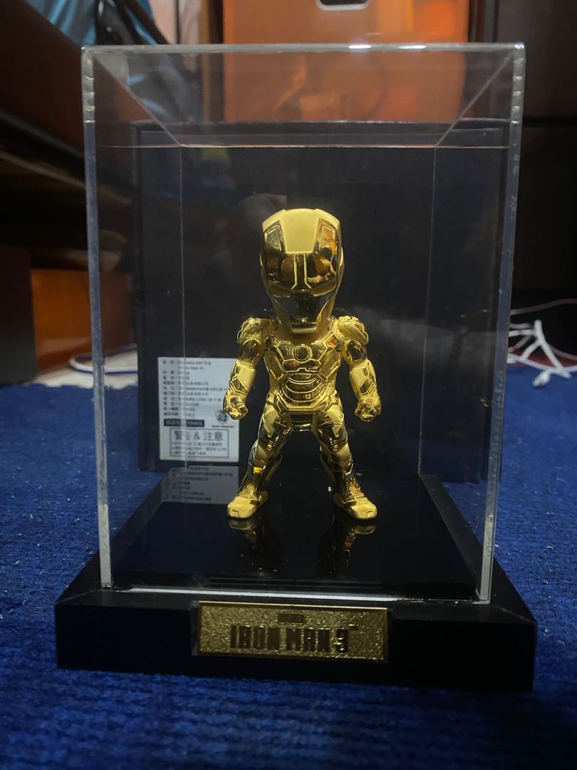 Iron Man 3 Kids Logic x Beast Kingdom 24k Gold Plated, Hobbies & Toys ...