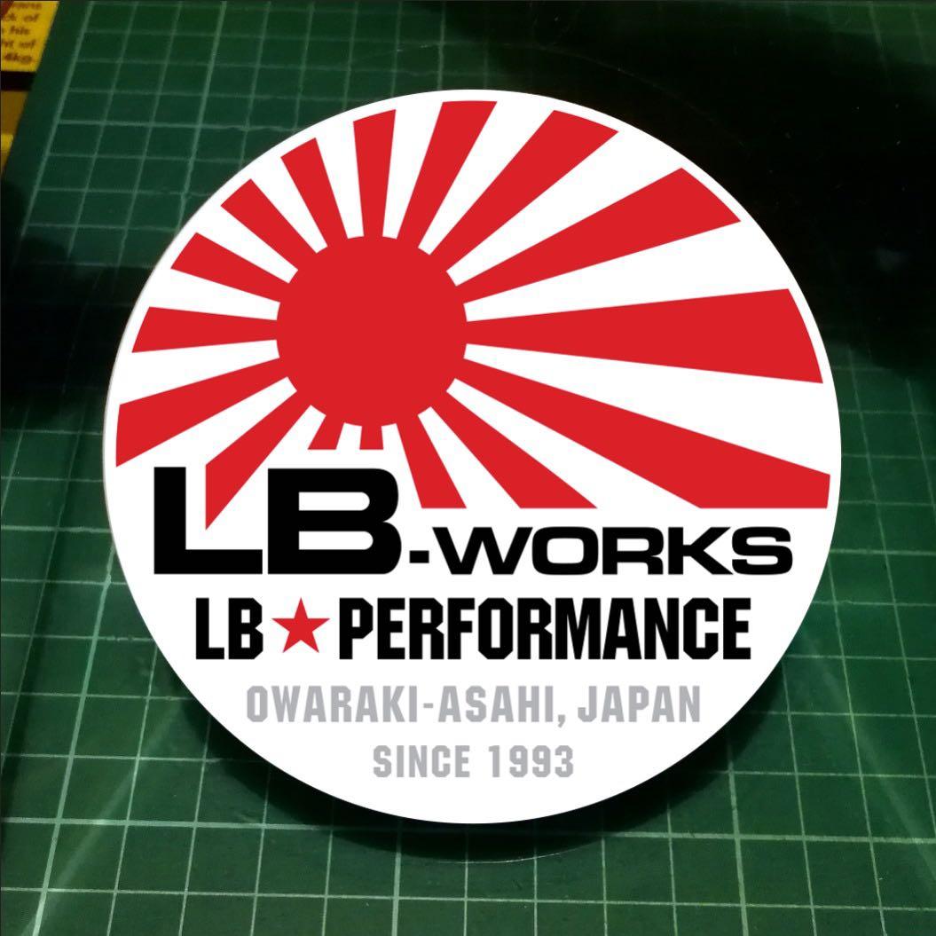 LB PERFORMANCE WORKS NATION Liberty Walk . Souvenir Static Cling Car ...