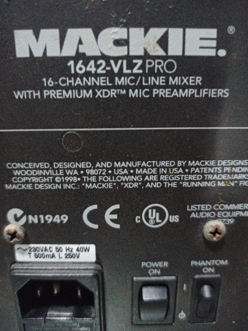 Mackie 1642 VLZ Pro Mixing Desk 16 Channel (With Black Safety Box) Made ...