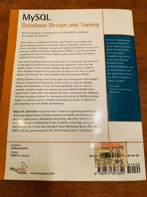 MySQL - Database Design and Tuning, Hobbies & Toys, Books & Magazines ...