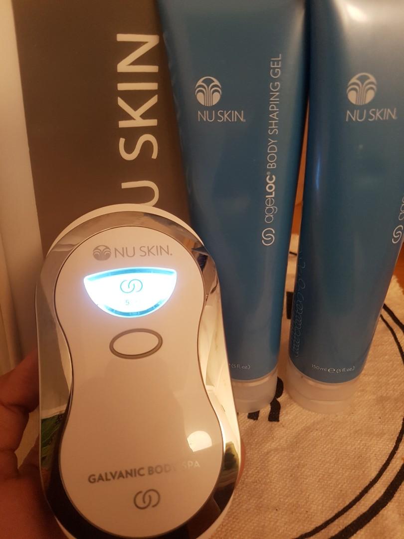 All in! NU SKIN Galvanic Body spa with body shaping gel, Beauty & Personal Care, Bath & Body ...