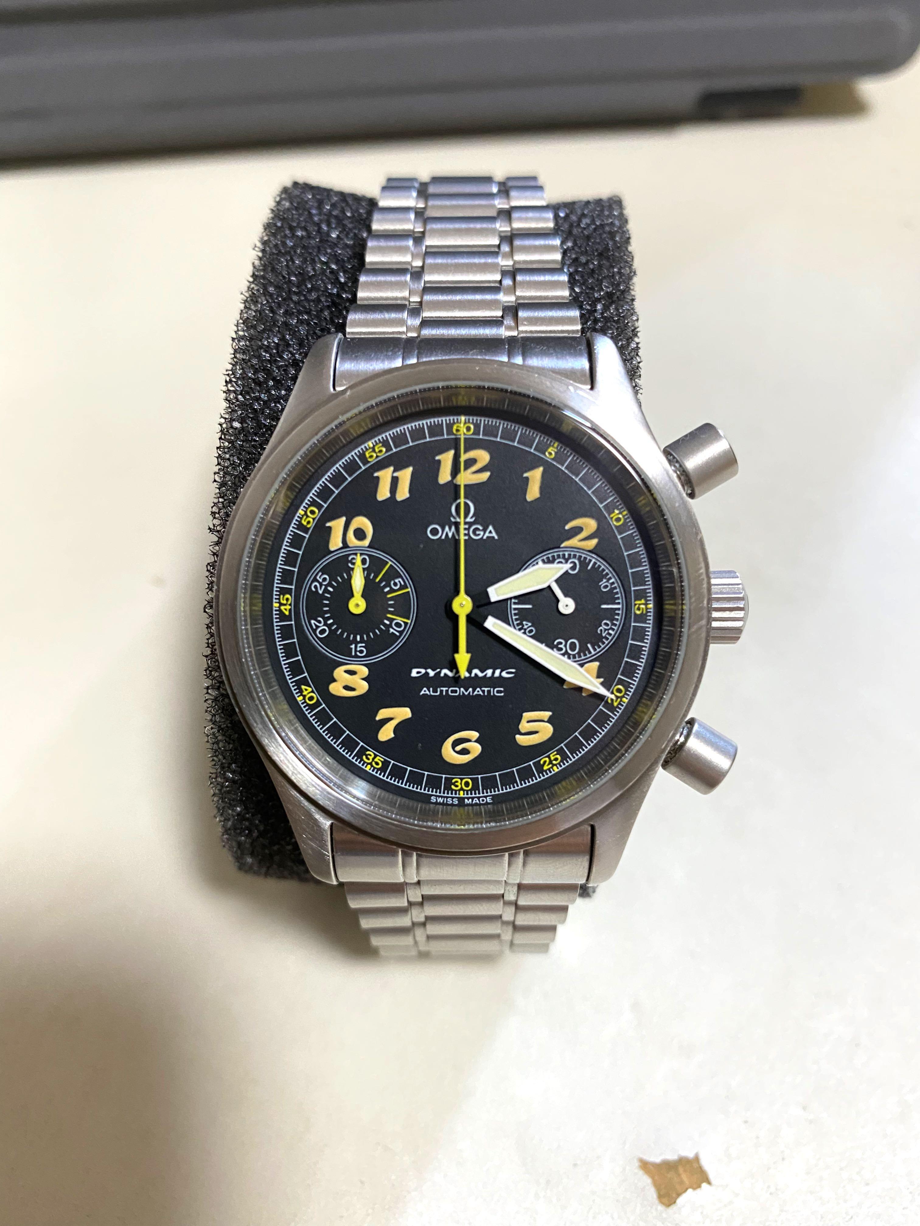 Omega Dynamic Chronograph Full Set, Luxury, Watches on Carousell