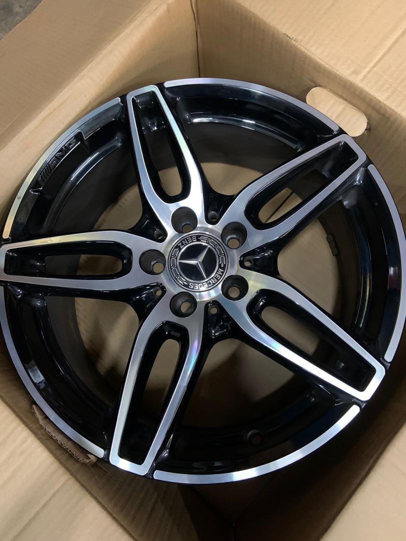 Original 18 Inch Merc AMG Rim, Car Accessories, Tyres & Rims on Carousell
