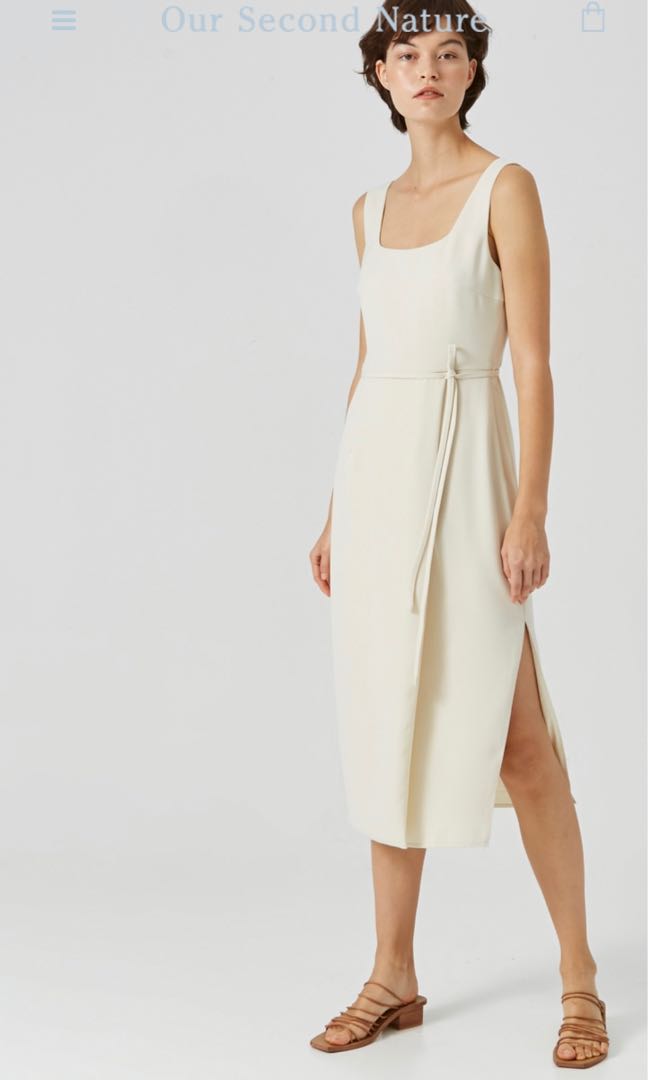 OSN midi dress - Cream, Women's Fashion, Dresses & Sets, Dresses on ...