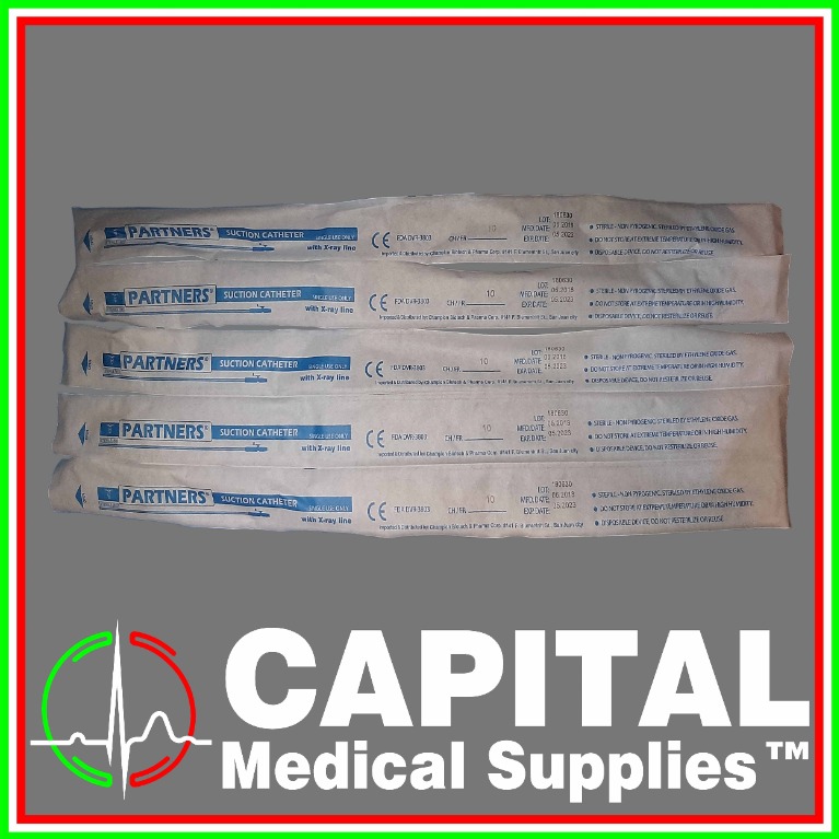 Partners, Suction Catheter Fr.10 , 5 pcs, Health & Nutrition, Health ...