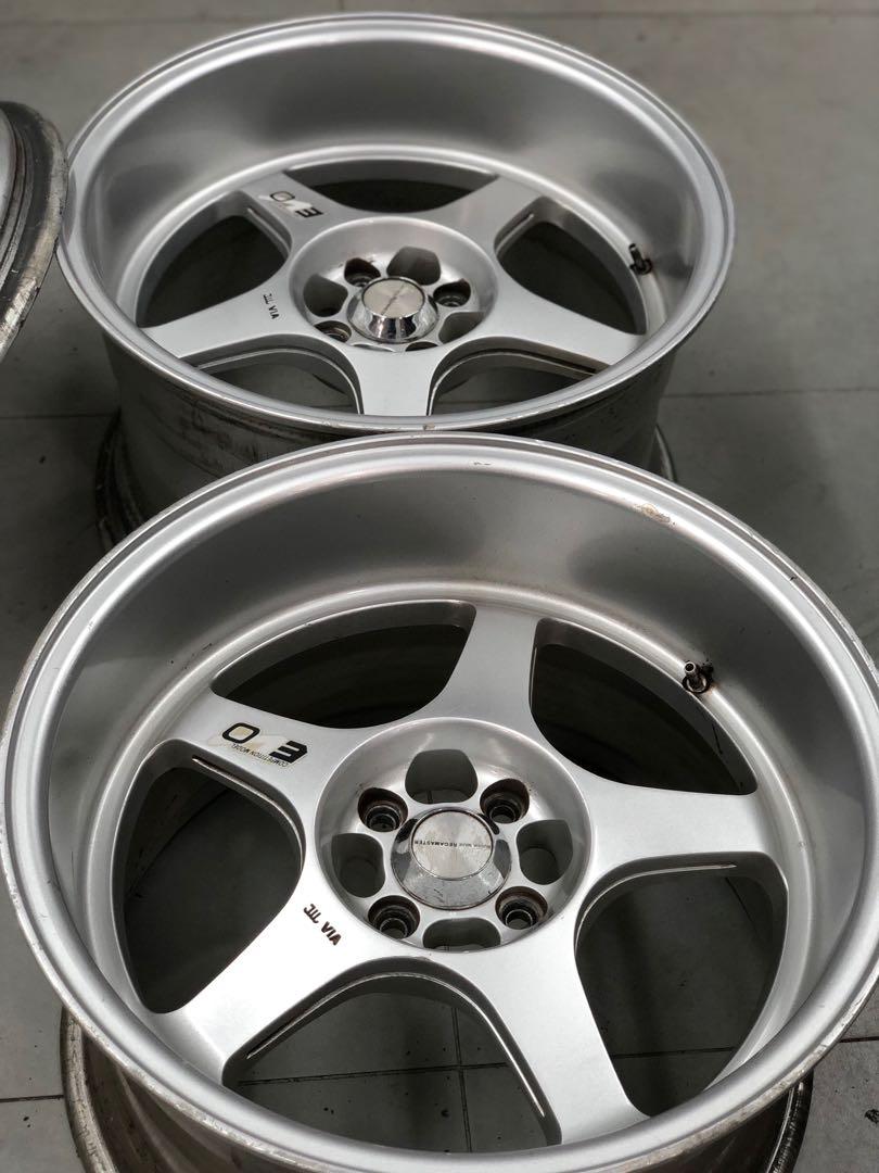 Rim Evo Regamaster 17x10jj pcd100 et15, Auto Accessories on Carousell