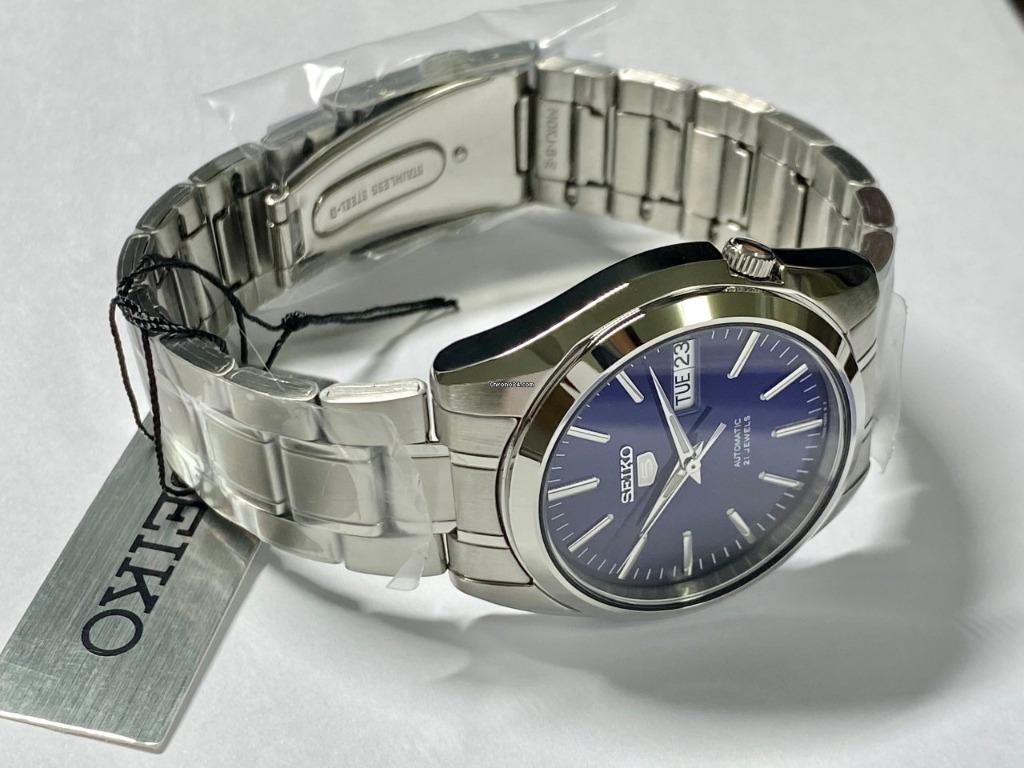 Seiko 5 SNKL43K1 SNKL43K SNKL43 SNKL 21 Jewels Blue Analog Automatic ...