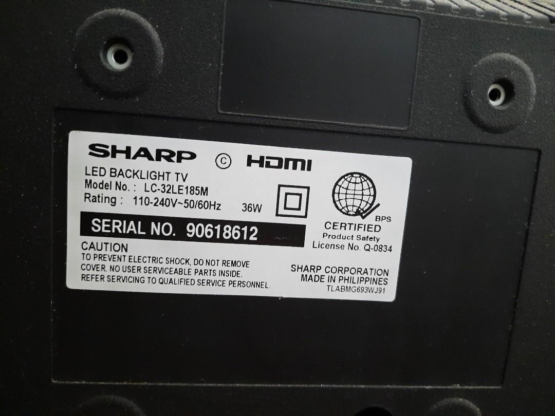 SHARP Aquos Basic LED TV, TV & Home Appliances, TV & Entertainment, TV ...