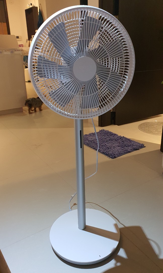 Smart Mi fan 3 w remote control+build-in battery+ 3pin plug, Furniture ...