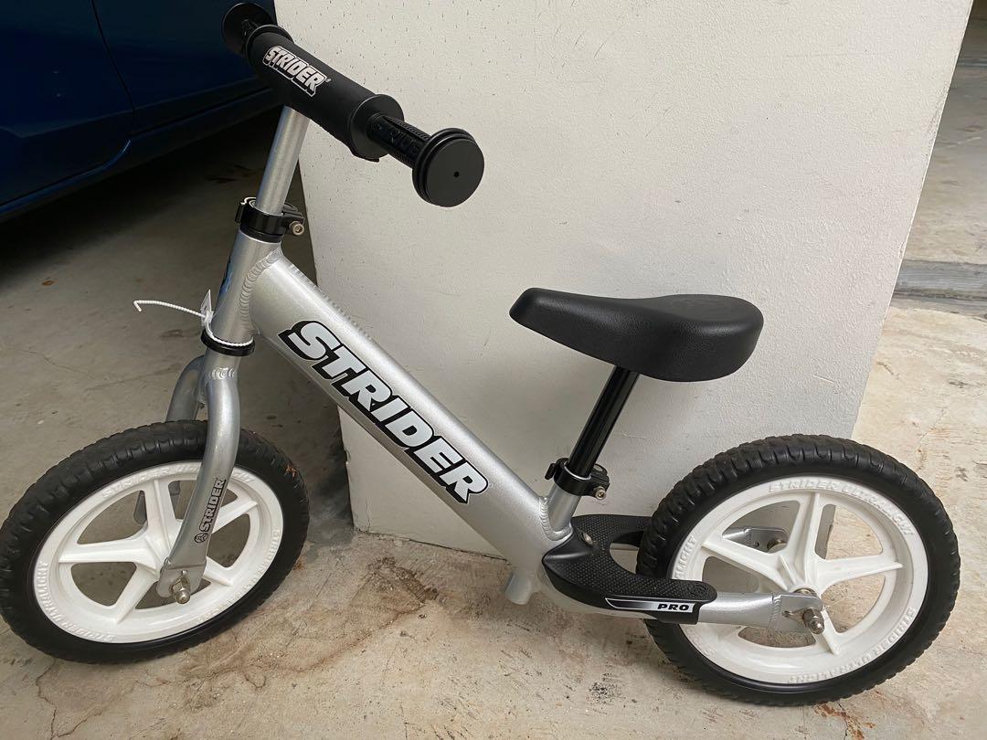 STRIDER 12 Pro Balancing Bike- Silver, Sports Equipment, Bicycles ...