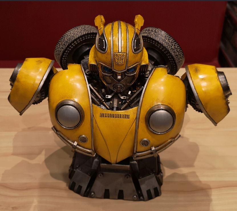 Transformer Bumblebee Movie Resin Optimus Prime Bumblebee bust Figure ...
