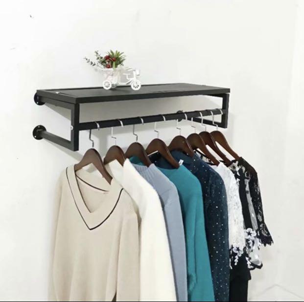 Brand new Wall Clothing Rack 120cm, Furniture & Home Living, Furniture ...
