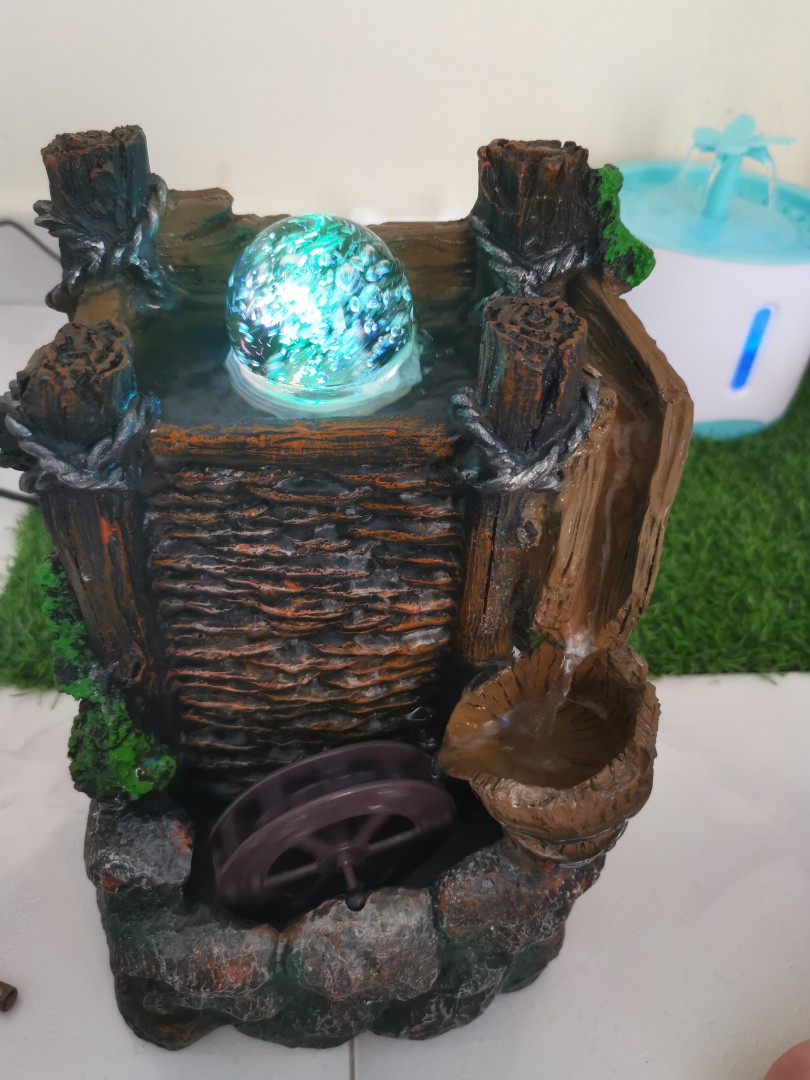 Water fountain /LED light fountain, Furniture & Home Living, Home Decor ...