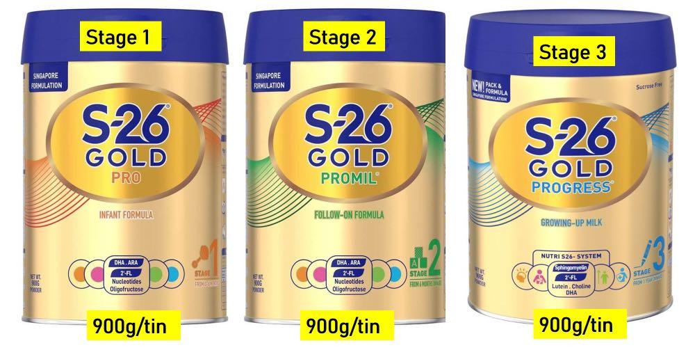 WYETH S-26 S26 Gold 900g Formula Milk, Babies & Kids, Nursing & Feeding ...