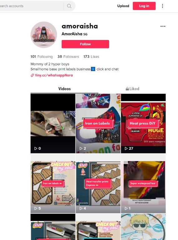 . iron on . Iron.@stickersamorsg.Sticker Printing.singapore round ...