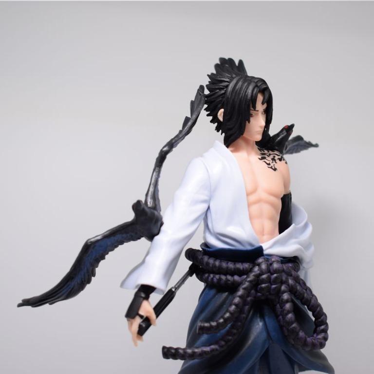 Anime Figurine Naruto Shippuden Uchiha Sasuke Crow Tattoo Action Figure ...
