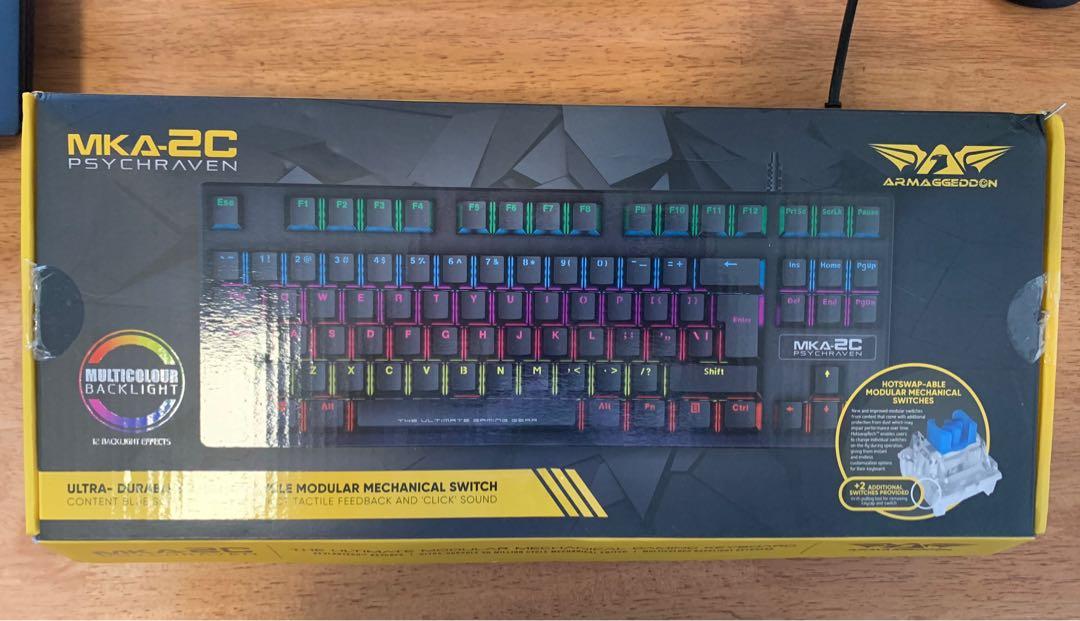 Armaggedddon MKA-2C Mechanical Gaming Keyboard, Computers & Tech, Parts ...